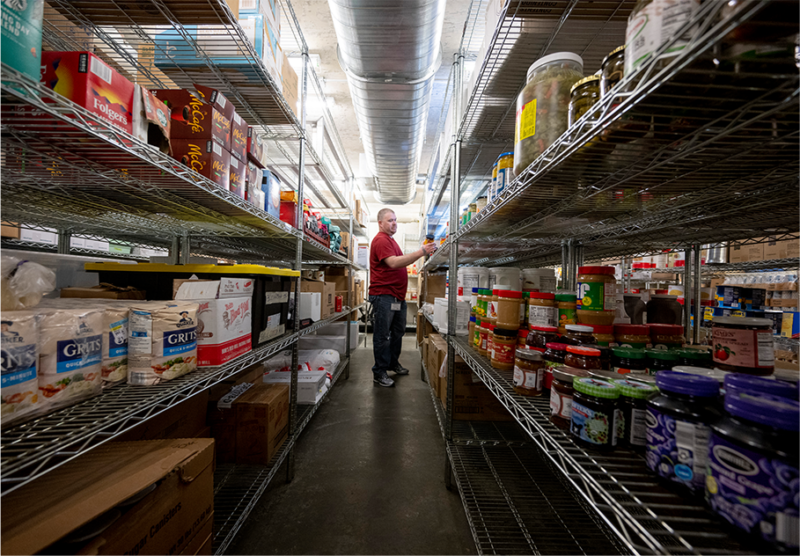 Our pantry shelves are a reflection of how many people need help ...